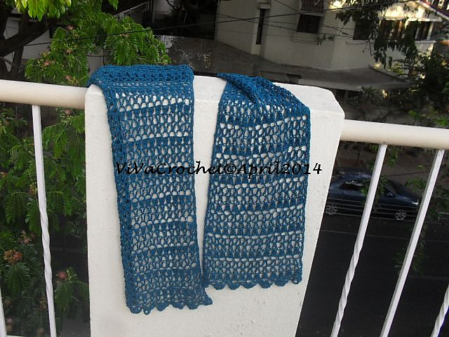 Ravelry: Cool Blue Scarf pattern by Viva