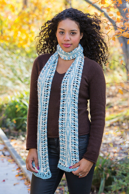 Ravelry: Lozengy Scarf pattern by Barbara Benson