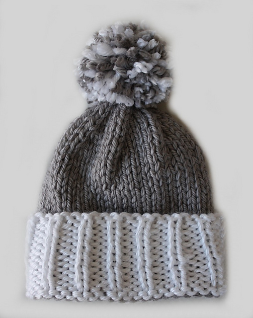 Ravelry: Colorblock Beanie Pom Hat pattern by Vanessa Cayton