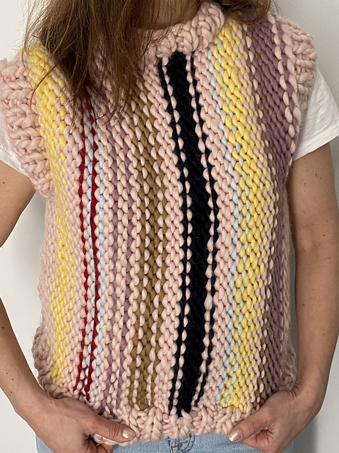 Ravelry: Bulky Sweater Vest pattern by Vanessa Cayton
