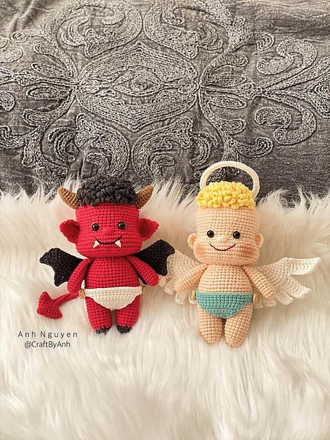 Ravelry: Baby angel and devil pattern by Anh Nguyen