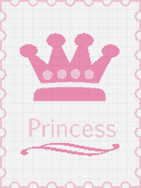 Ravelry: Princess Crochet Afghan Pattern Graph pattern by Waiyi Choi