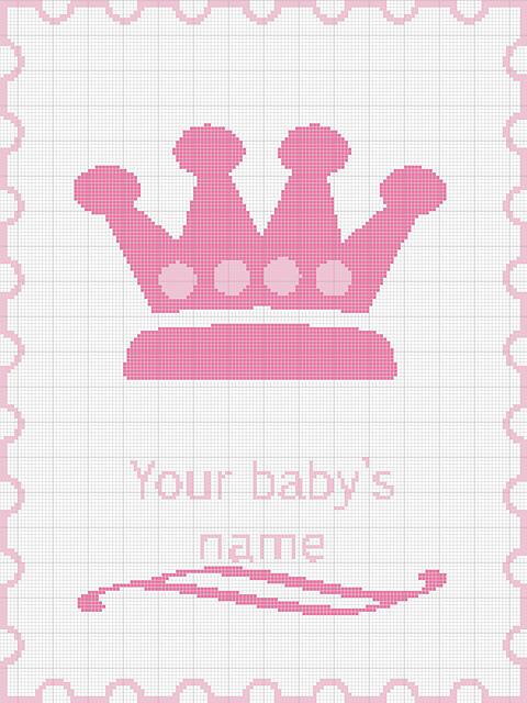 Ravelry: Personalized Princess Crochet Afghan Blanket Chart pattern by ...