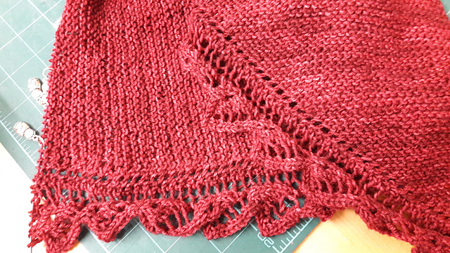 Ravelry: Head over Heels Sawtooth edge crescent shawl pattern by ...