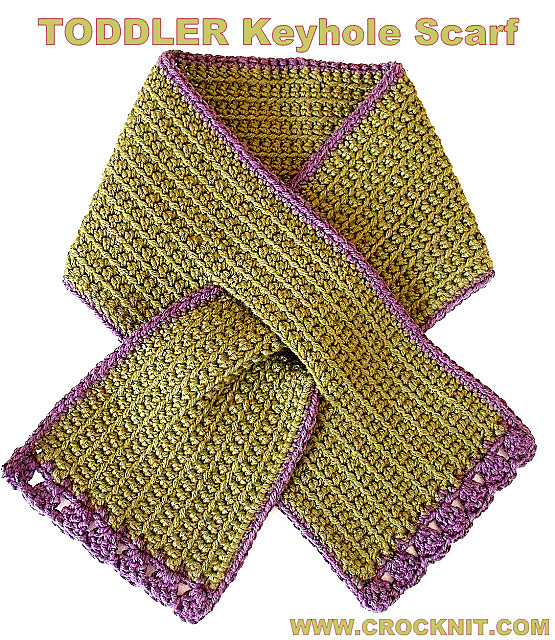 Ravelry: TODDLER Keyhole Scarf pattern by Barbara Summers