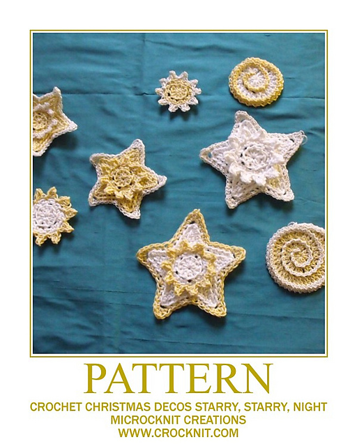 Ravelry: Crochet Christmas Decos STARRY STARRY NIGHT pattern by Barbara ...