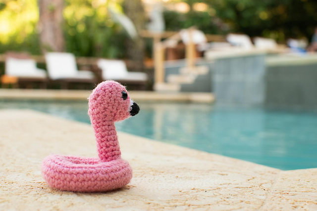 Ravelry: Mini Flamingo Floatie Amigurumi pattern by Julia Simpson