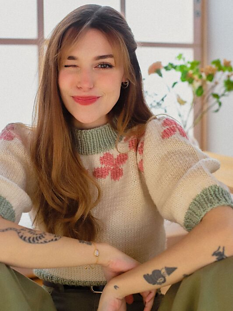 Ravelry: Cherry Blossom Sweater pattern by we are knitters
