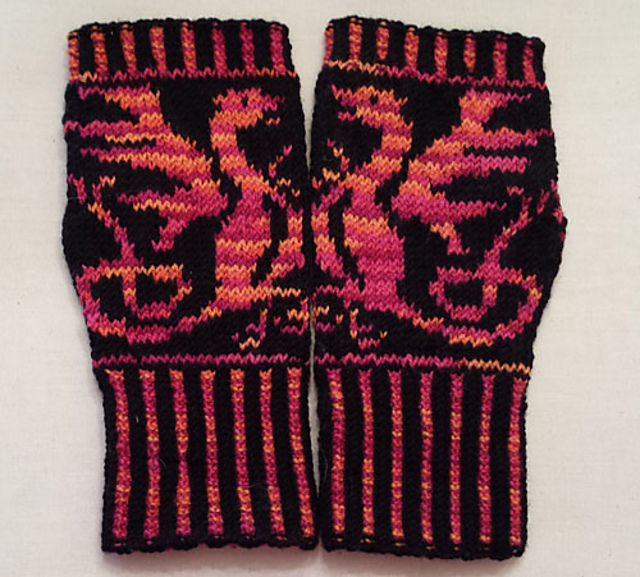 Ravelry: Mythic Mitts pattern by Wendy D. Johnson