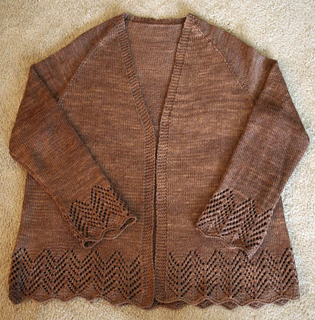 Ravelry: Lace Edge Cardigan pattern by Wendy D. Johnson