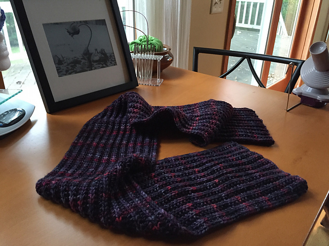 Ravelry: wesben's No-Purl Ribbed Scarf