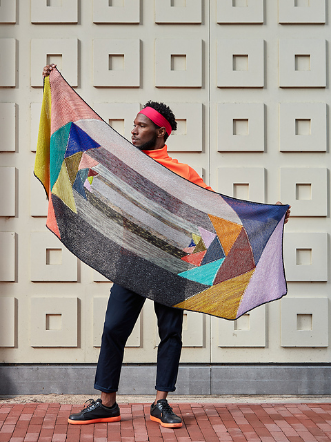 Ravelry: Modular Inlay Wrap pattern by Stephen West