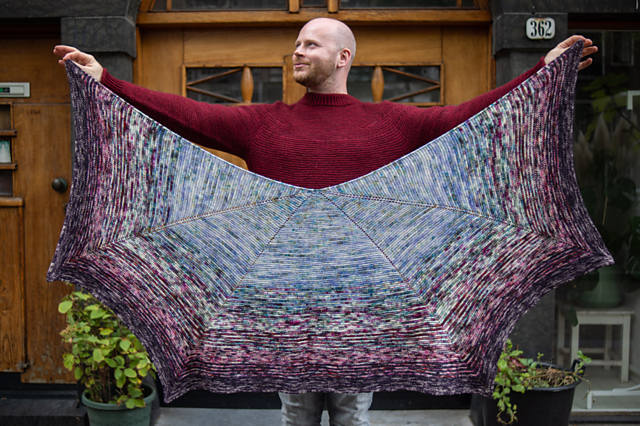 Ravelry: Eyelet Burst Shawl pattern by Stephen West