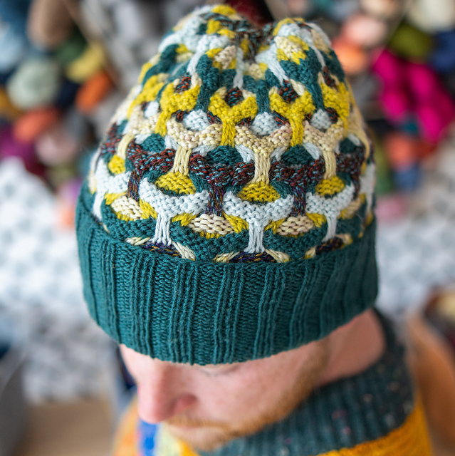Ravelry: Aurora Cabin Hat pattern by Stephen West