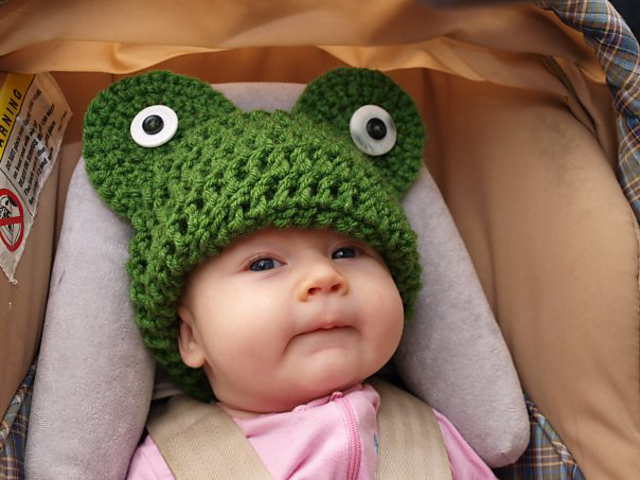 Ravelry: Frog Head Hat pattern by Sandy "Sandyfroglegs" Scofield