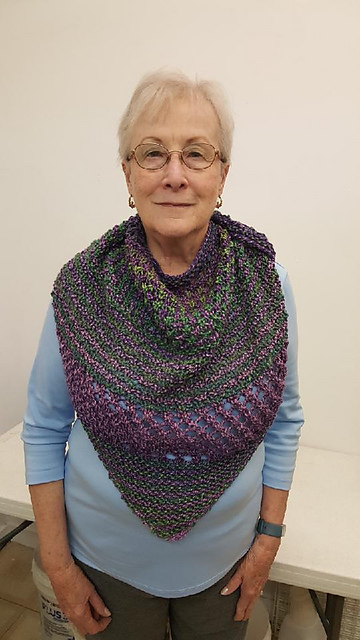 Ravelry: Knit:Multi Stitch Shawlette pattern by Carol Markley
