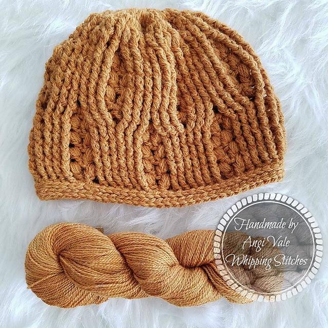 Ravelry: Wheat Stitch Hat messy bun & pony tail pattern by KFG