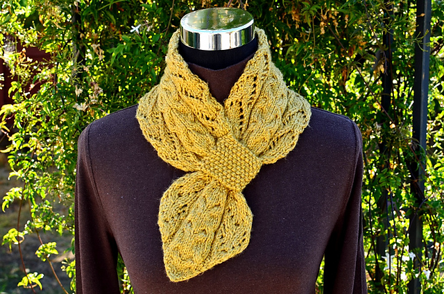 Ravelry: Lace and Cables Scarf pattern by Christy Hills