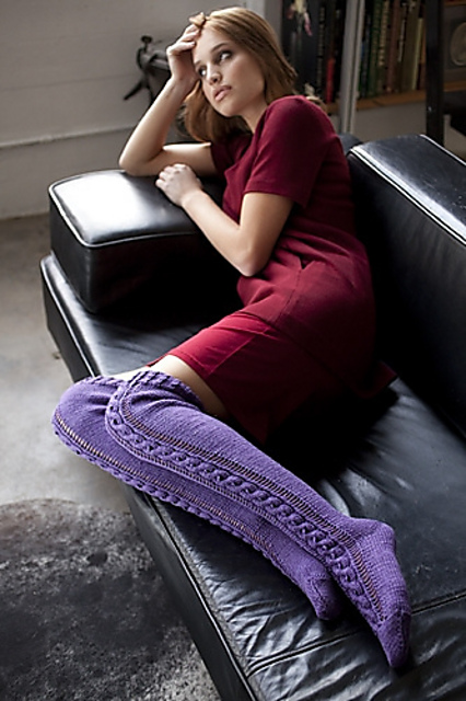 Ravelry: Cabled Stockings pattern by Joan McGowan-Michael