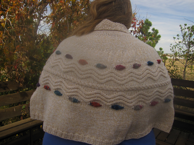 Ravelry: Cable & Leaf Capelet pattern by Margie Mitchell