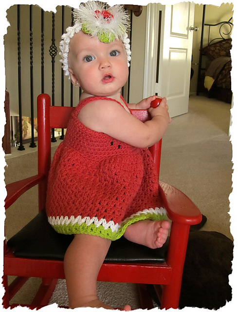 Ravelry: wiLDaBoUtCoLoR's swEEt waTErMeLOn bABy sUndReSS