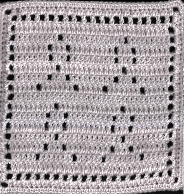 Ravelry: Four Ribbons Square pattern by Amelia Beebe