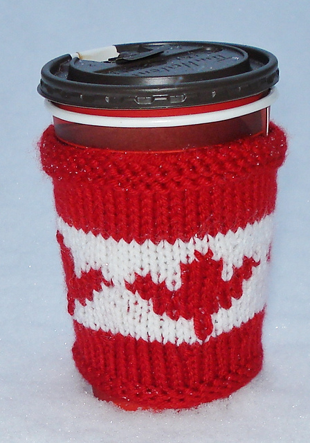 Ravelry: Oh Canada Coffee Cup Sweater pattern by Sue Sedlak