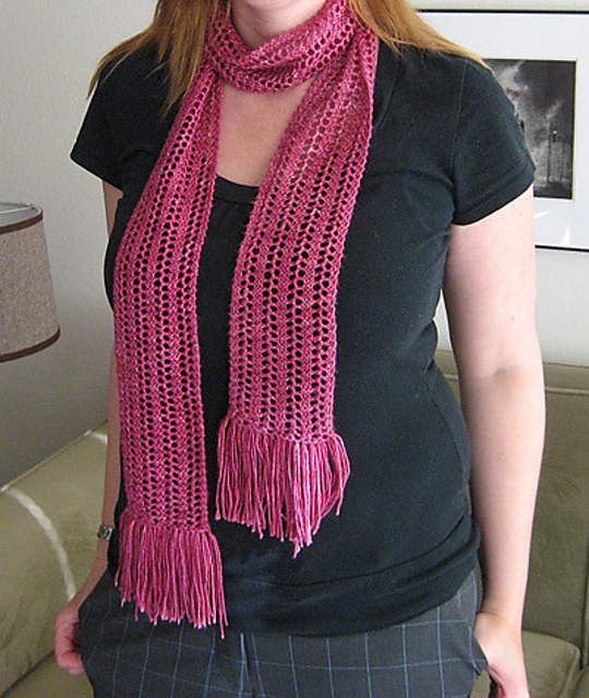 Ravelry: Silk Lace Scarf pattern by Darlene Joyce