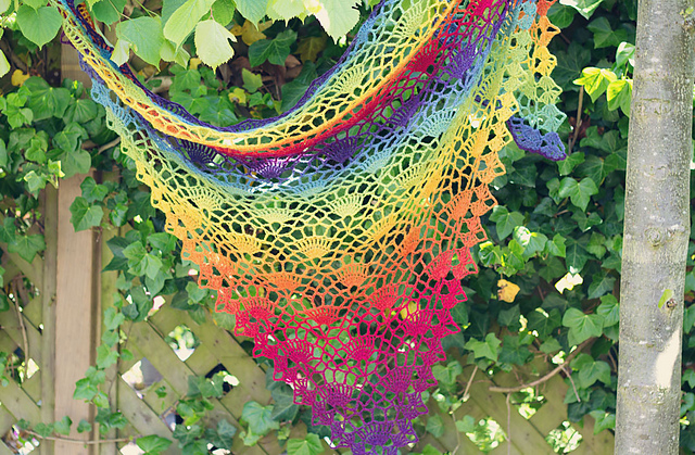 Ravelry: acreativebeing's Rainbow Festival Shawl