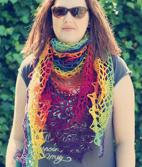 Ravelry: acreativebeing's Rainbow Festival Shawl