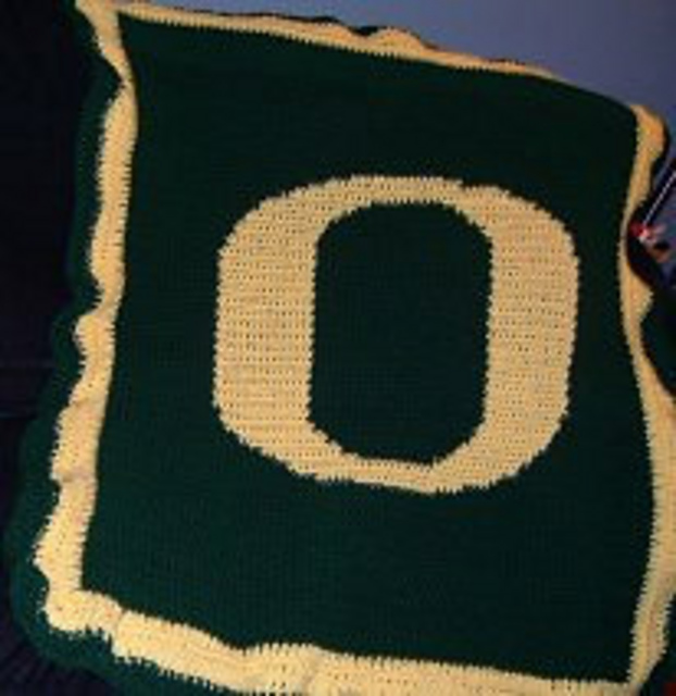 Ravelry: Oregon Ducks 'O' pattern by Diane Wright