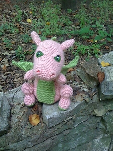 Ravelry: Sizzle the Pink Dragon pattern by Wendy Smalley