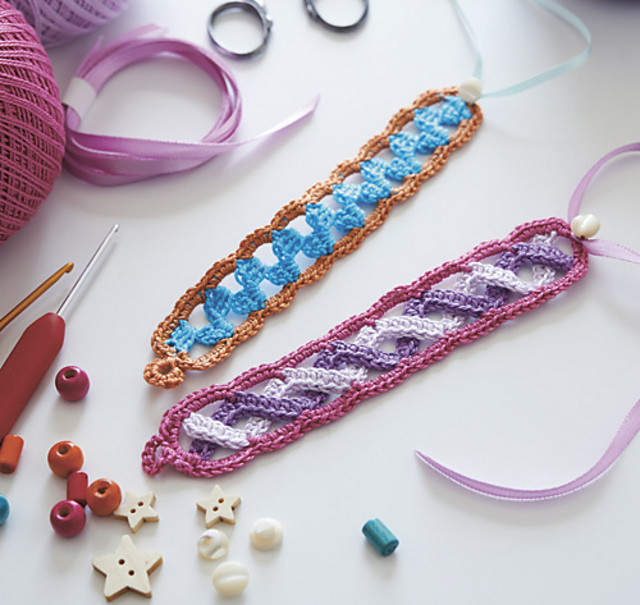 Ravelry: Bright On Bracelets pattern by Lesley Stanfield
