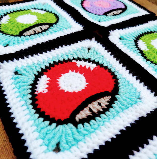 Ravelry: Magic Toadstool Granny Square pattern by Christine Anne Melvin