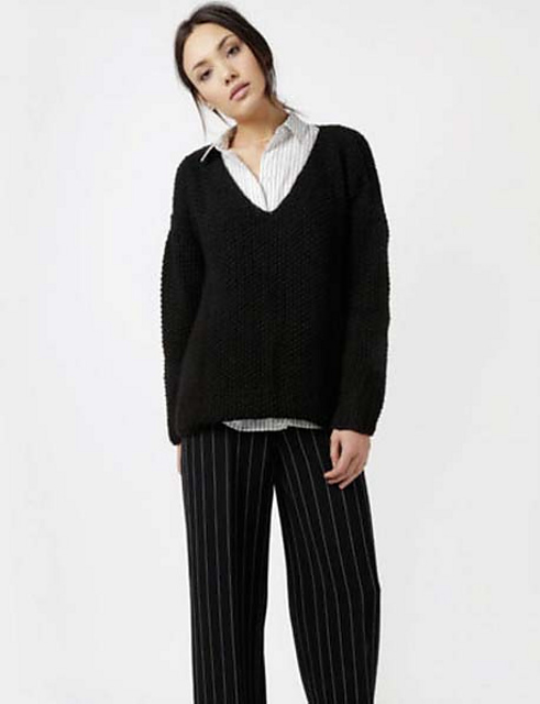 Ravelry: PARADIS V NECK SWEATER pattern by Wool and the Gang