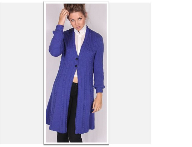 Ravelry: Women's A-line Cable Coat pattern by Wool Baa