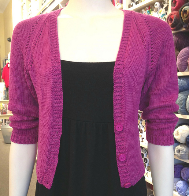 Ravelry: Women's Cropped Eyelet Cardigan pattern by Wool Baa