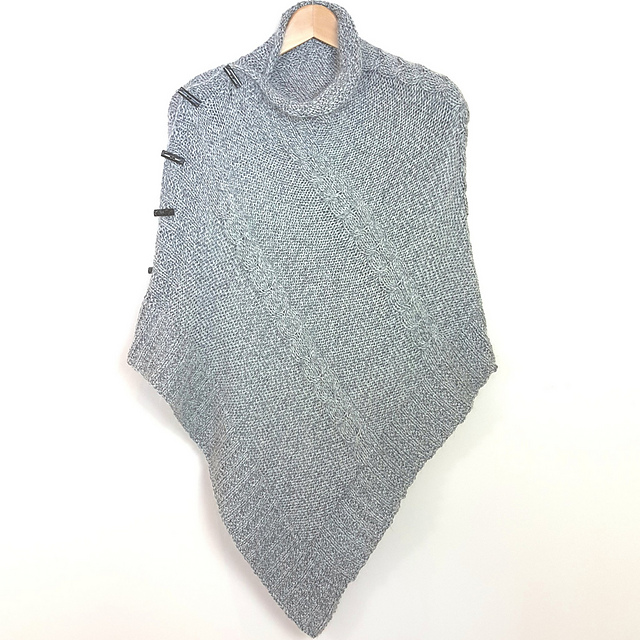 Ravelry: Women's Upward Cable Poncho pattern by Wool Baa