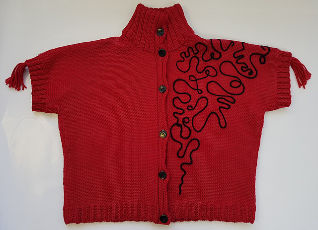 Ravelry: Women's Vest with felted pattern pattern by Wool Baa