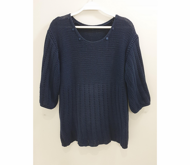 Ravelry: Dropped Sleeve Sweater pattern by Wool Baa