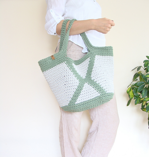Ravelry: Geometric Basket Bag pattern by Woolfans