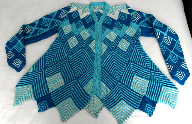 Ravelry: woolkin's My Harlequin Swagger Jacket