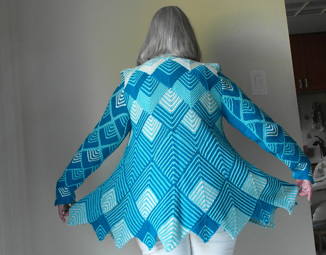 Ravelry: woolkin's My Harlequin Swagger Jacket
