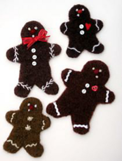 Ravelry: Felted Woolly Gingerbread Cookie pattern by Marie Mayhew