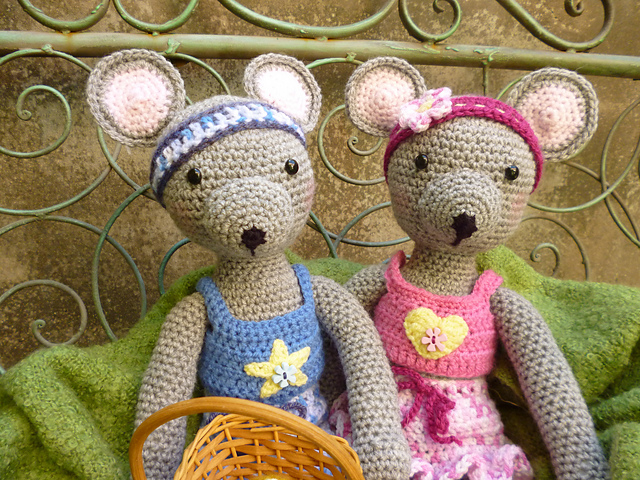 Ravelry: Maisie and Maurice Mouse Amigurumi pattern by Moji-Moji Design