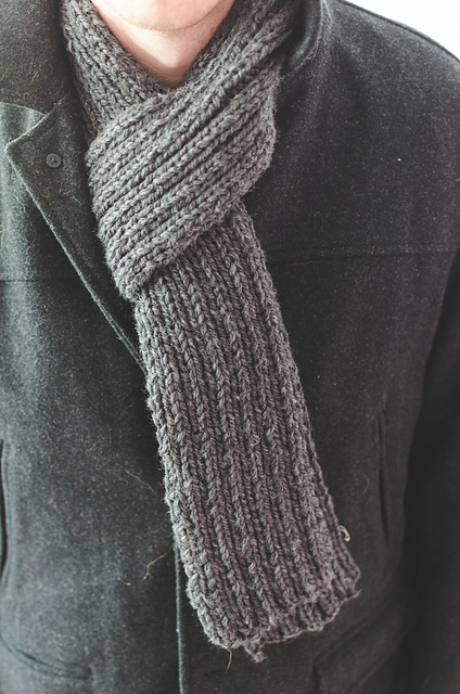 Ravelry: Simple Ribbed Knit Scarf pattern by Words & Whisks