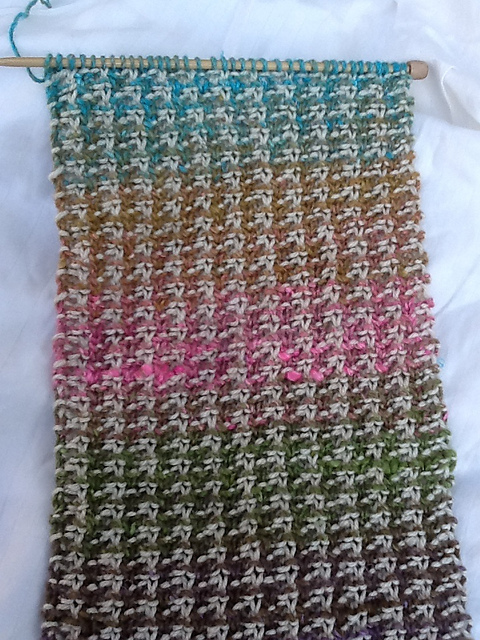 Ravelry: wrenknits' Noro Slip Stitch "Herringbone" Scarf