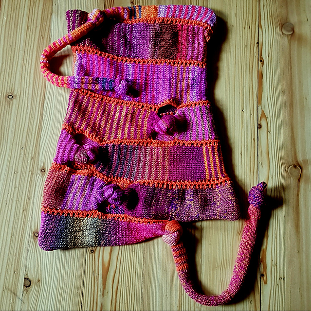 Ravelry: wuscheltigger's Noose, der Knotenloop N°3 - Pink Orange Melange