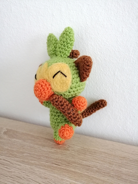 Ravelry: Grookey (Pokemon) pattern by Rina Mogryna Art