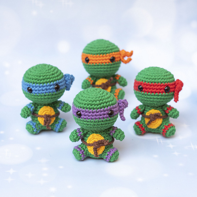 Ravelry: teenage ninja mutant turtles pattern by Nerea Gomis